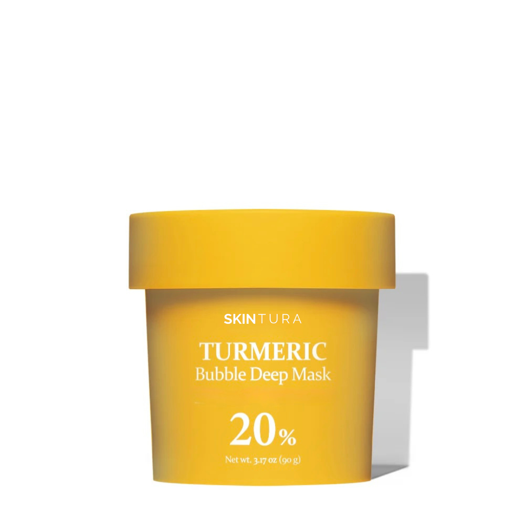 Glow Bubble Mask - Turmeric + Kojic Acid – Skintura